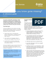 Missing Person Report Template | PDF