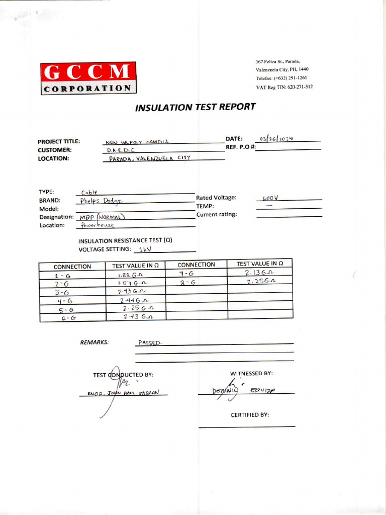 VALPOLY_IR TEST_600V | PDF