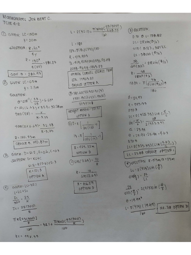 Manzanares Jen Bert C, Exam | PDF