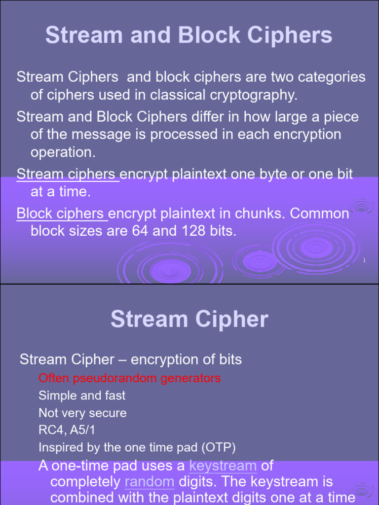 6-Introduction To Stream Cipher-01-02-2024 | PDF | Cipher | Cryptography