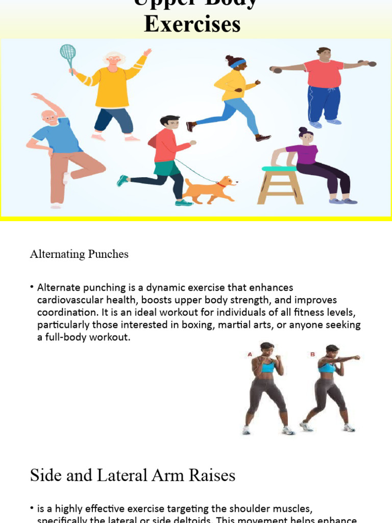 Upper Body Exercises | PDF | Self-Improvement