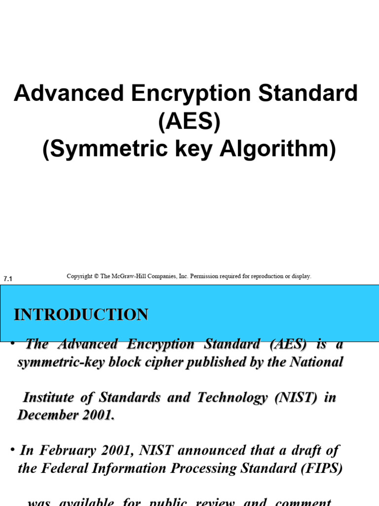 11 Aes 01 02 2024 | PDF | Encryption | Algorithms