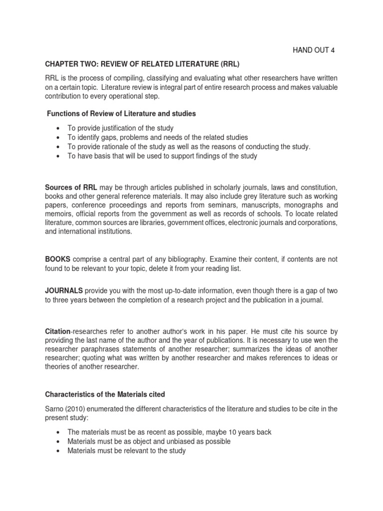 PR. Chapter 2. Handout | PDF | American Psychological Association | Science