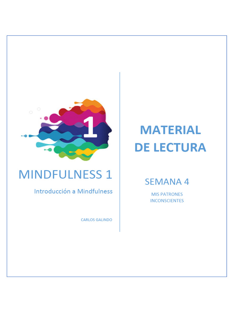 Patrones Inconscientes en Mindfulness | PDF | Mente inconsciente ...