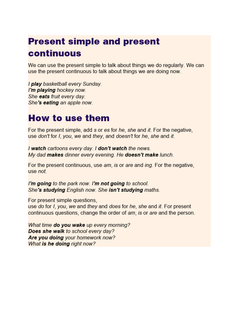 English Tenses for Beginners | PDF