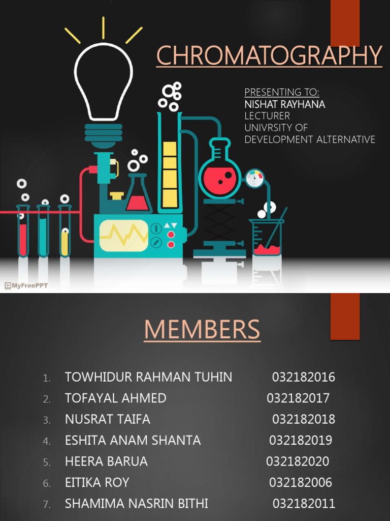 Chromatography: Presenting To: Nishat Rayhana Lecturer Univrsity of Development Alternative ...