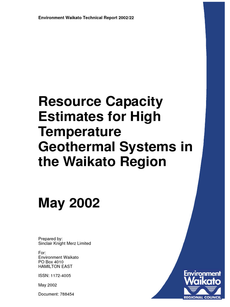 resource capacity estimates for high temperature geothermal systems in ...