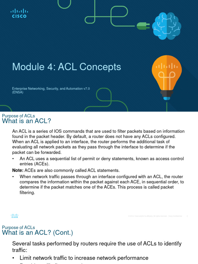ACL Basics for Network Professionals | PDF | Port (Computer Networking) | Internet Protocols