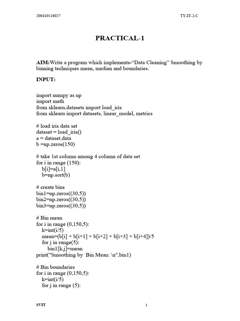 DWM Practical | PDF | Applied Mathematics | Algorithms