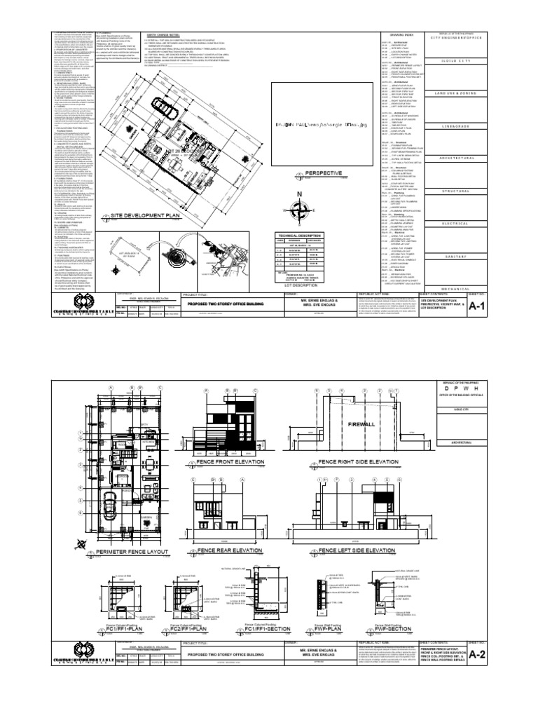 Site Development Plan: Perspective | PDF | Concrete | Foundation ...