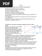 Components of Steering System and Their Function | PDF | Steering | Axle