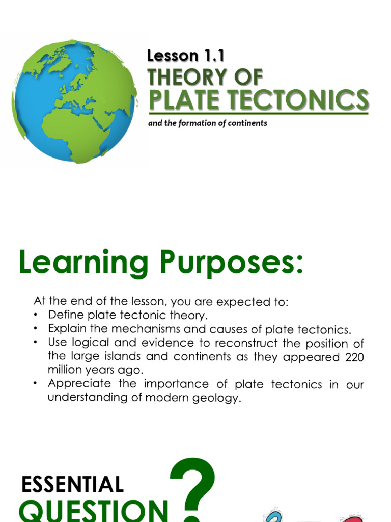 SCIENCE 10 Q1W1 Theory of Plate Tectonic | PDF | Plate Tectonics ...