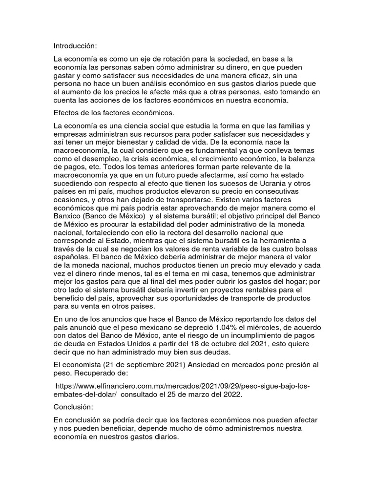 Documento importante | PDF | Macroeconómica | Ciencias económicas