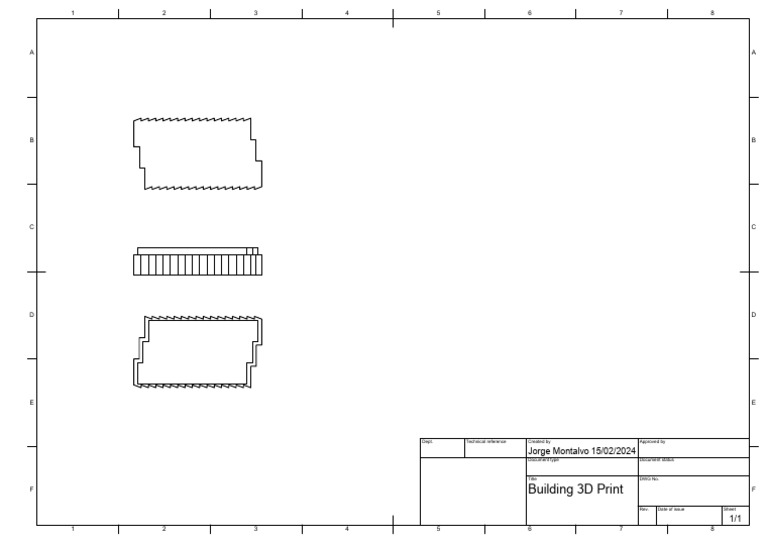 Building 3D Print Drawing v1 | PDF