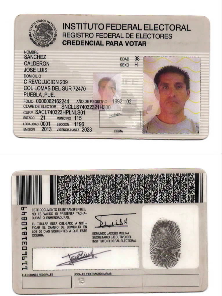 IFE Jose Luis Sanchez Calderon | PDF