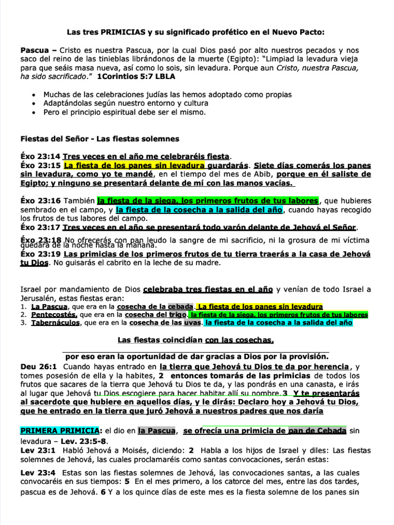 Las Tres Primicias | PDF | La resurrección de Jesús | Cristo (título)