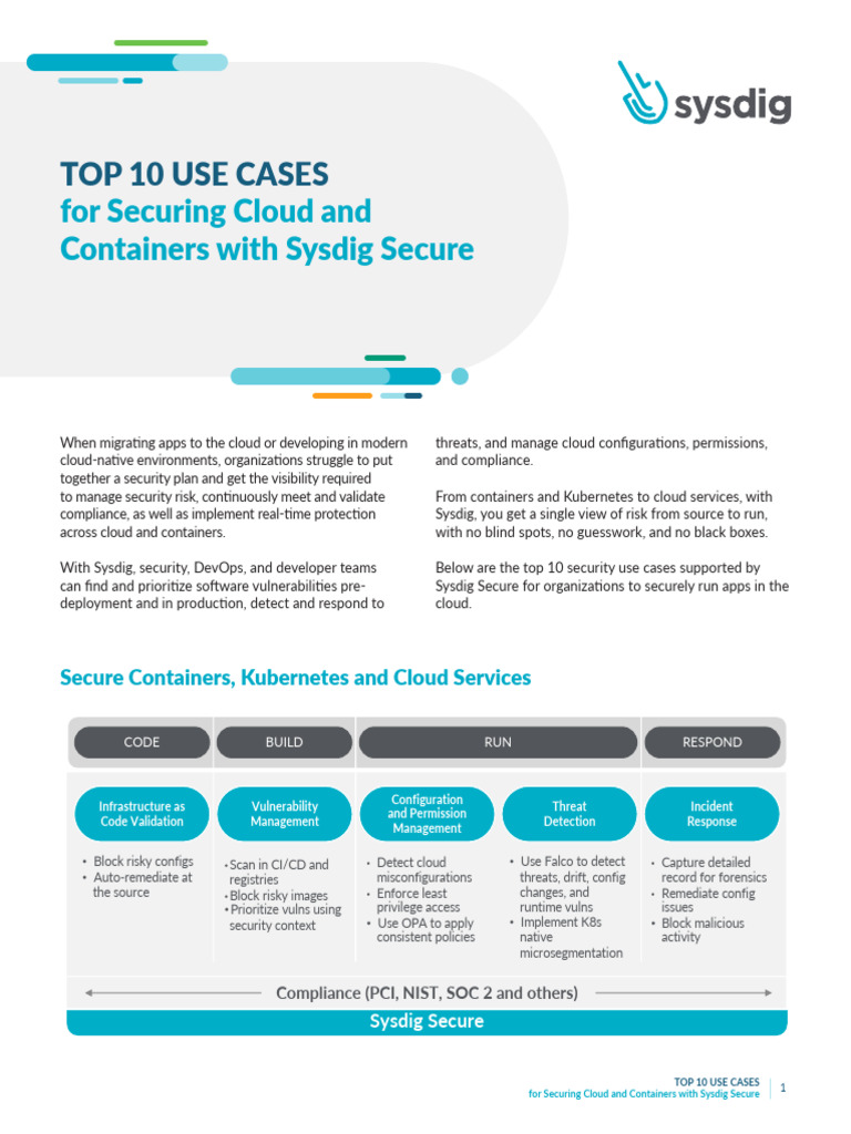 Top 10 Cloud Security Use Cases | PDF | Cloud Computing | Vulnerability (Computing)