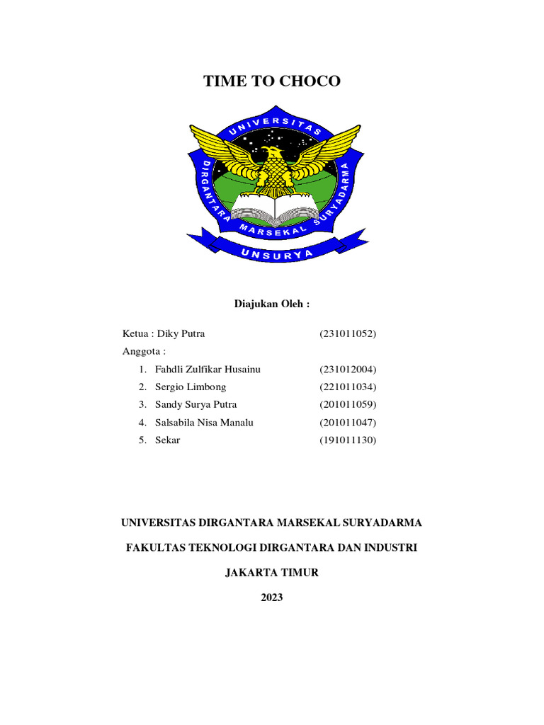 Proposal Minuman Cokelat | PDF | Karier & Perkembangan | Bisnis