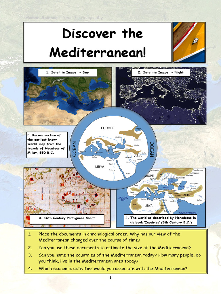 Mediterranean Geography for Year 3 | PDF | Plate Tectonics | Volcano