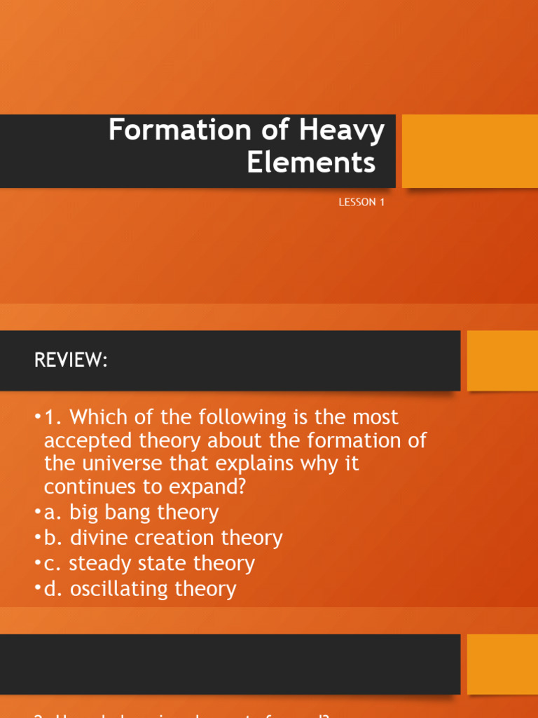 1 Formation of Heavy Elements | Download Free PDF | Chemical Elements ...