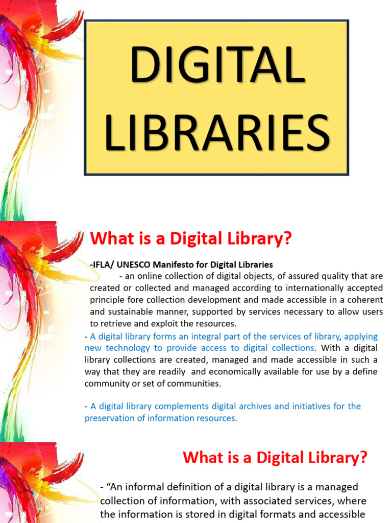 Digital Library | Download Free PDF | Digital Library | Libraries