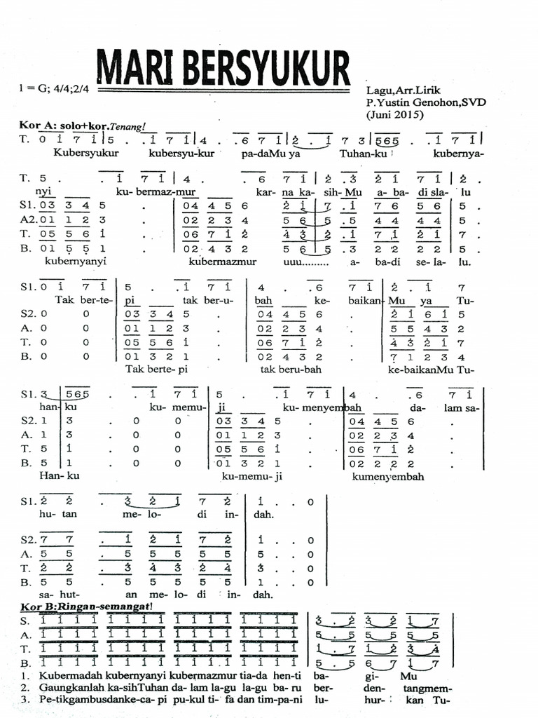 Mari Bersyukur | PDF