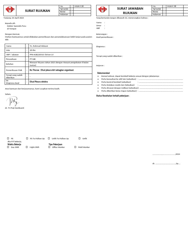 FU Paru 2024 Rahmad Hidayat KJB | PDF