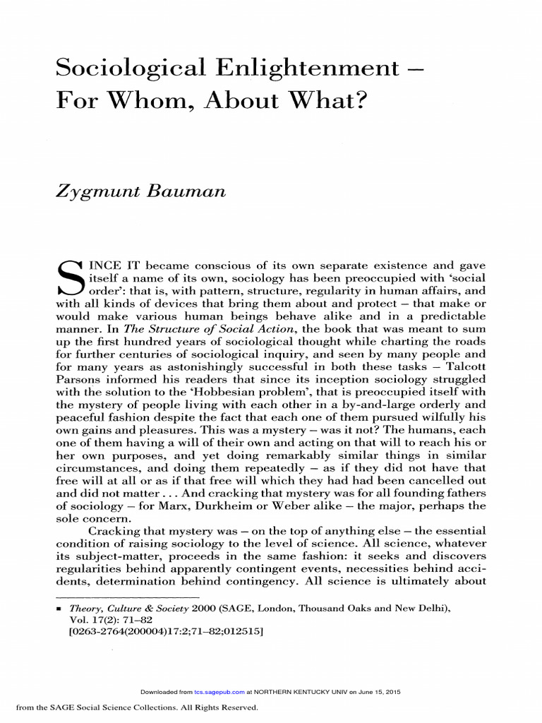 Sociological Order and Human Behavior | PDF | Sociology | Science