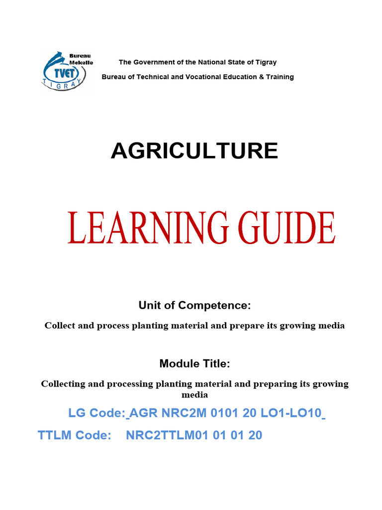 Learning Guide collect propoagation material - Copy - Copy | PDF | Seed ...