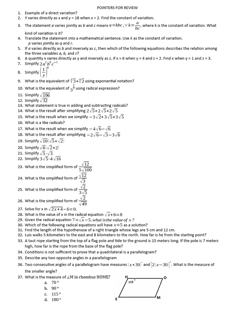 Understanding Variations and Radicals | PDF | Mathematical Objects ...