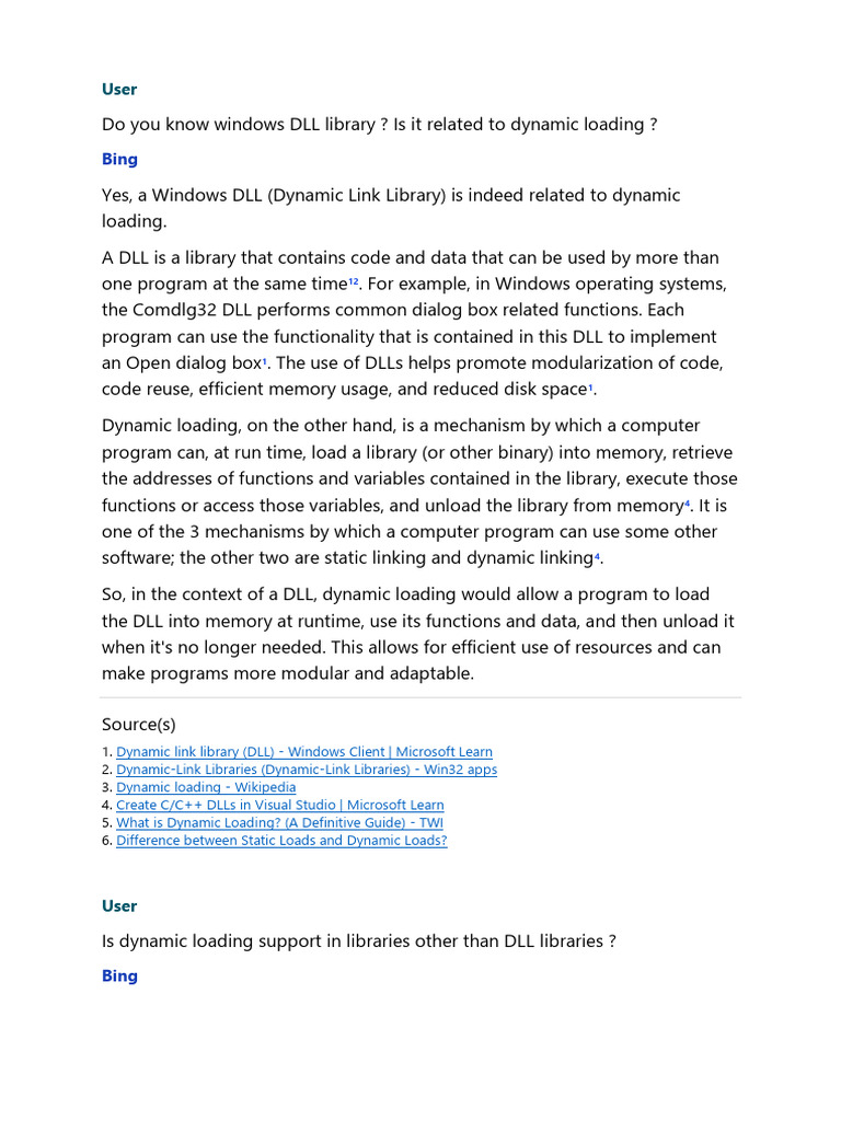 Dynamic Static Link Load | PDF | Library (Computing) | Library Science