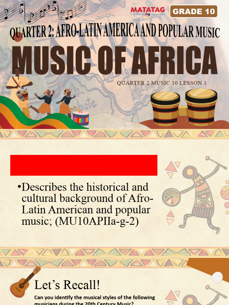 Q2 PPT MUSIC10 Lesson 1 Afro Latin Music | PDF | Performing Arts ...