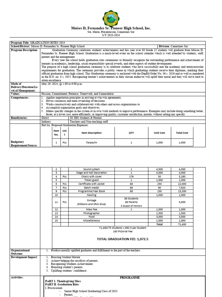 Graduation Proposal | PDF | Social Psychology