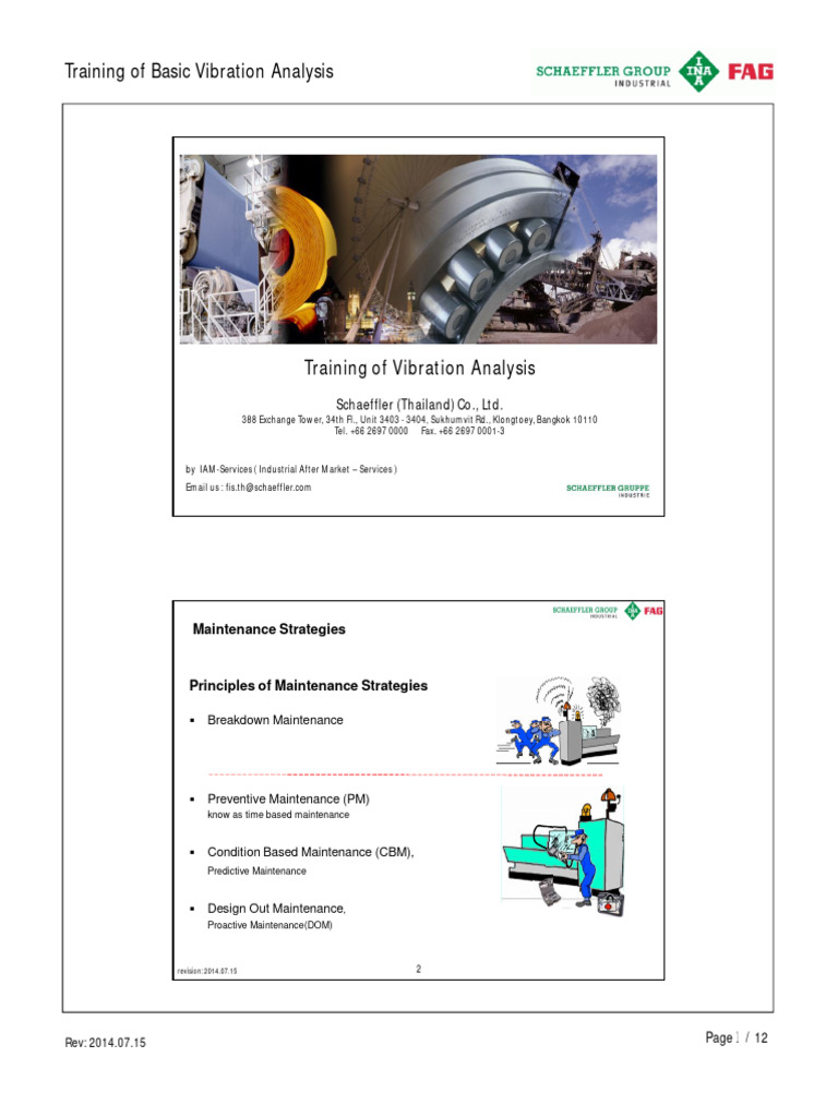 FAG - Basic Vibration - Rev140715 - en - 2 Slide | PDF | Root Mean Square | Amplitude