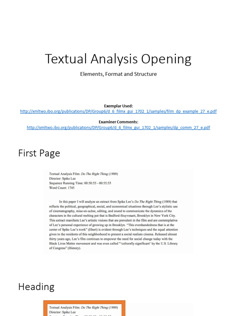 Ta Opening Format Pdf Paragraph Written Communication