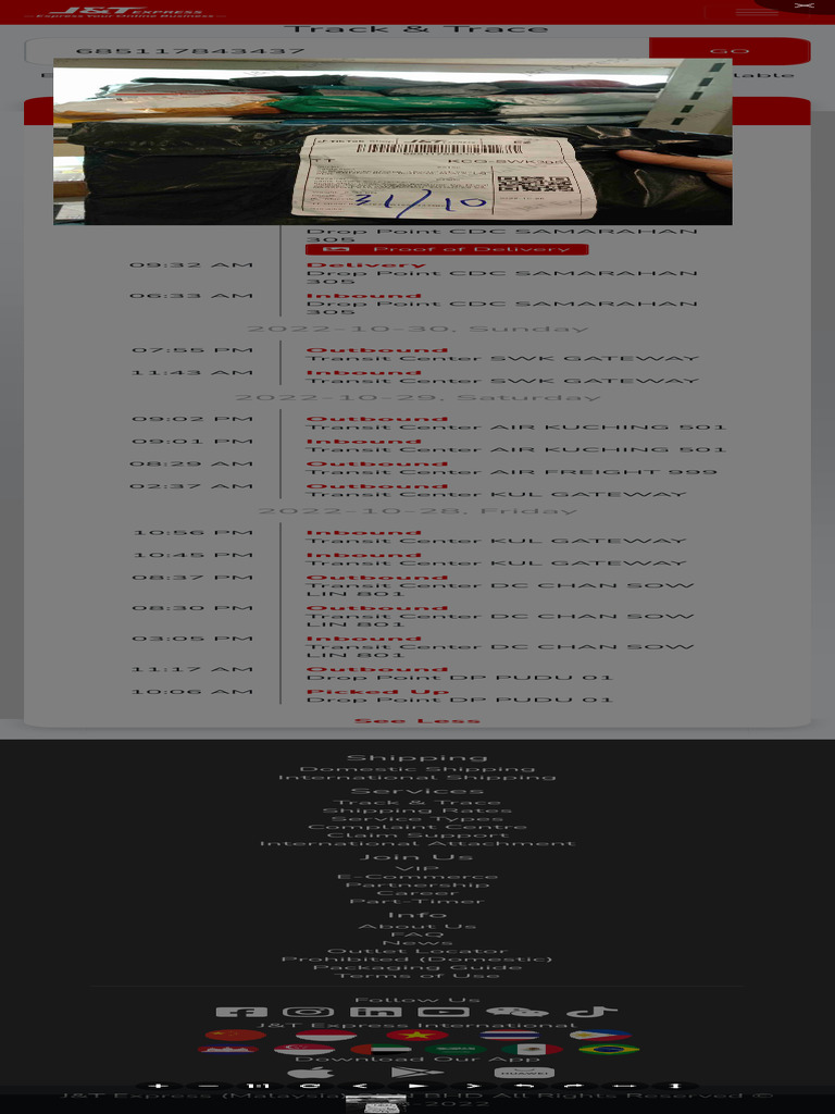 Track Your Parcel With J&T Parcel Delivery Services J&T Express ...