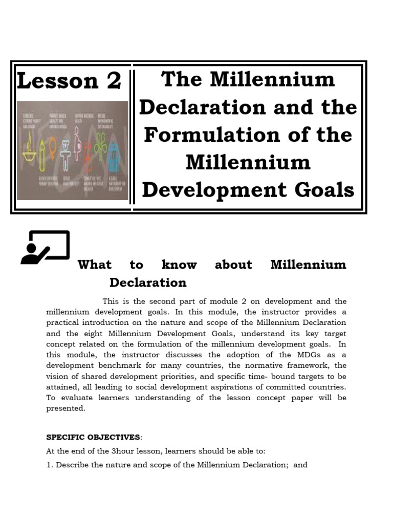 Understanding the Millennium Declaration | PDF | Millennium Development ...