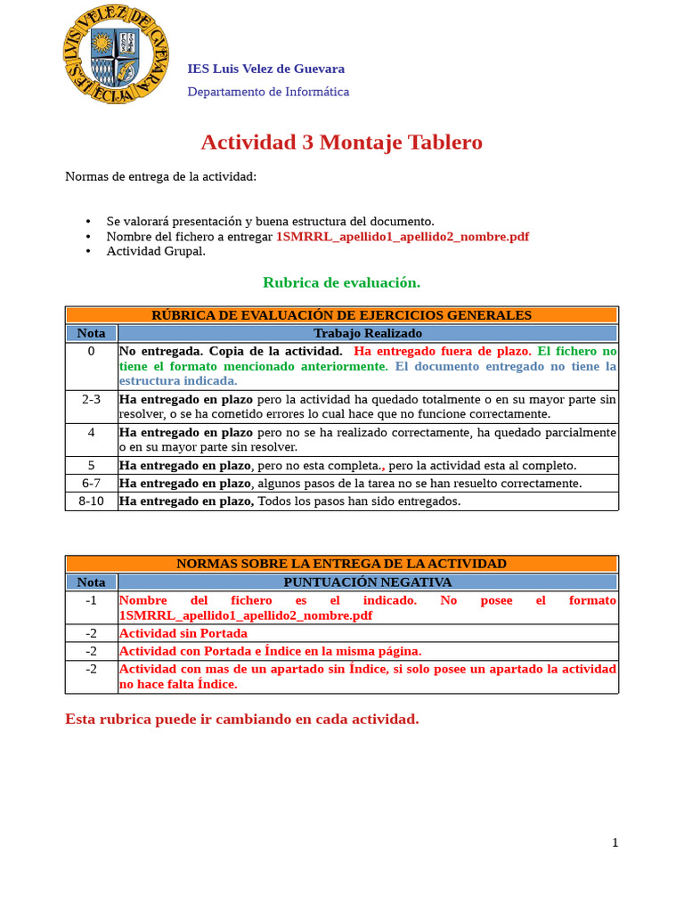 Montaje de Red: Guía y Evaluación | PDF | Informática