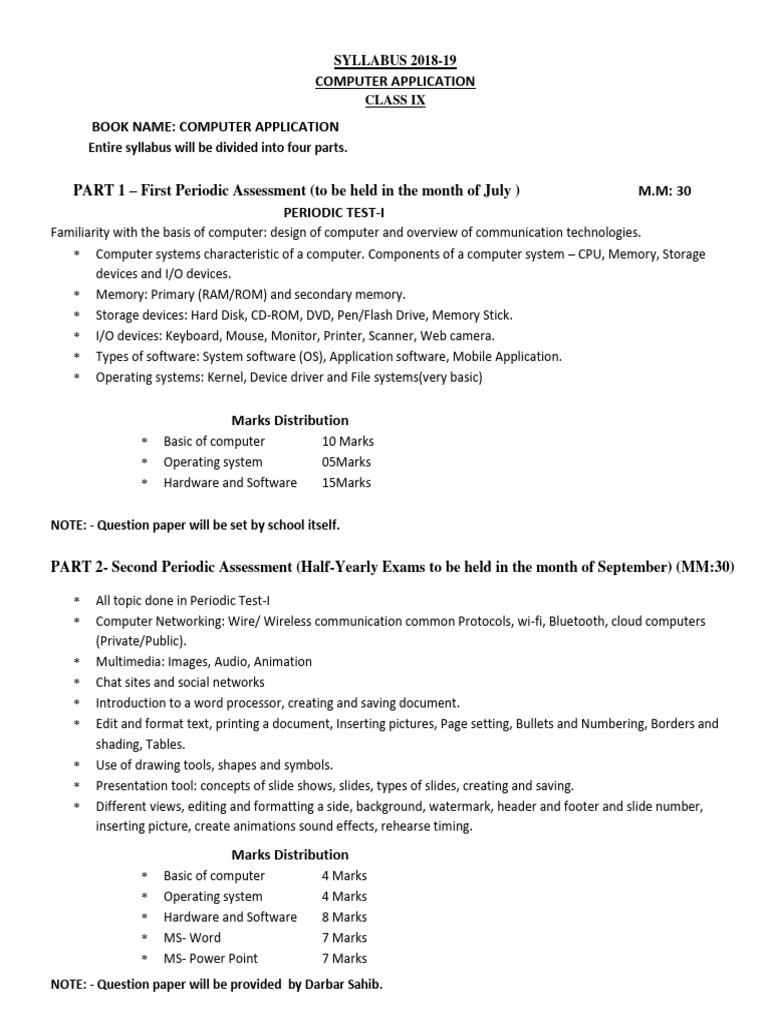 Class Ix | PDF | Computer Data Storage | Operating System