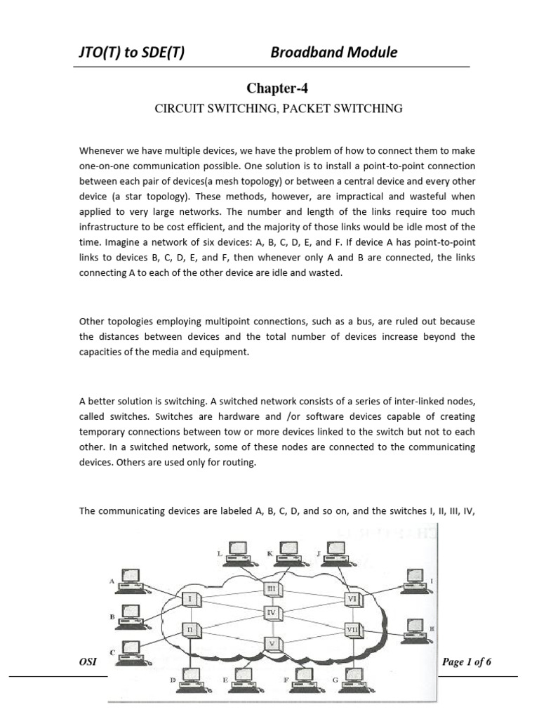 Ch4. Packet Switching | Download Free PDF | Packet Switching | Computer Network
