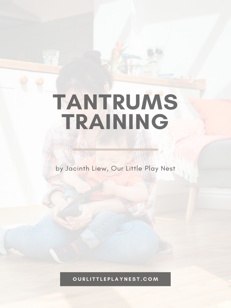 Tantrums Training 15 Workbook PDF | PDF | Self-Improvement