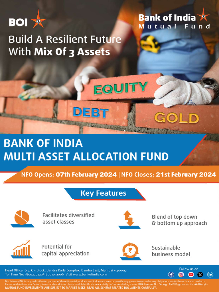 BOIMF NFO Cobranded One Pager | PDF | Asset Allocation | Investment Fund