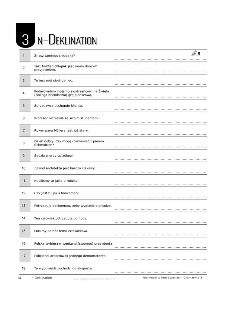 N Deklination | PDF