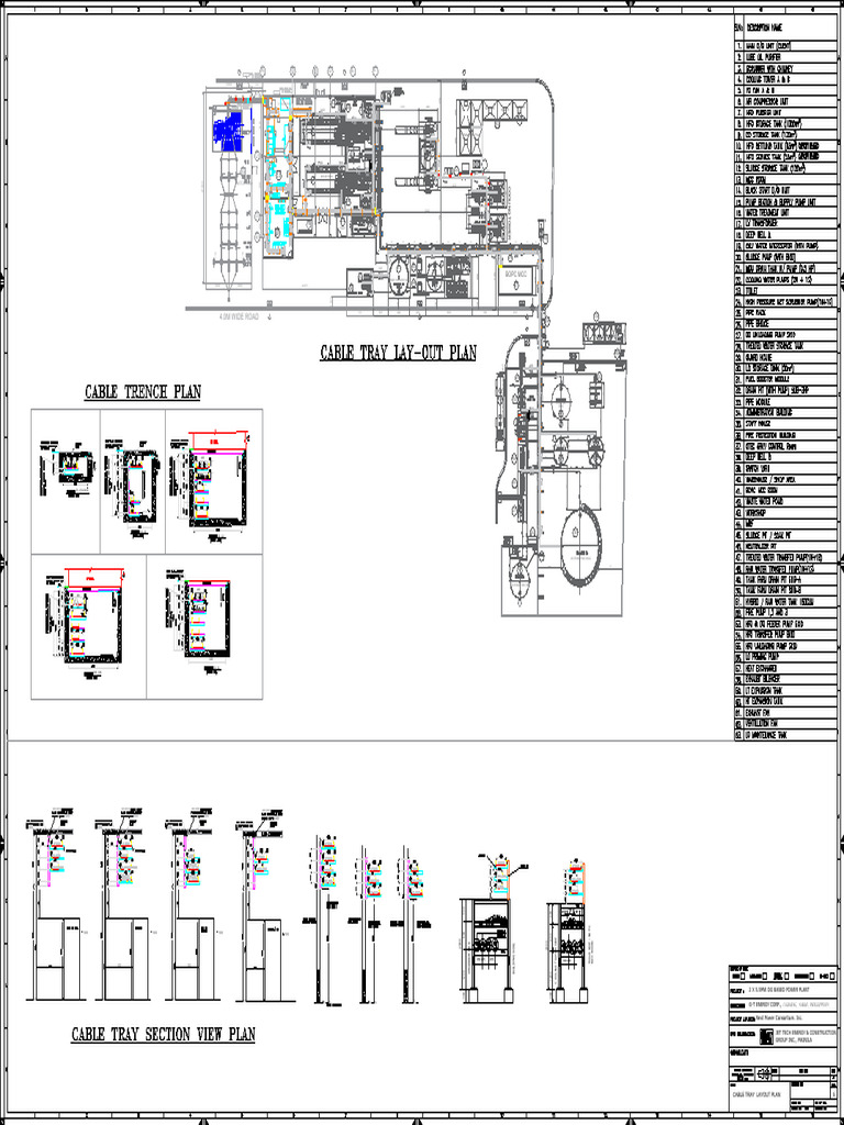 Cable Tray Layout Plan Overview | PDF