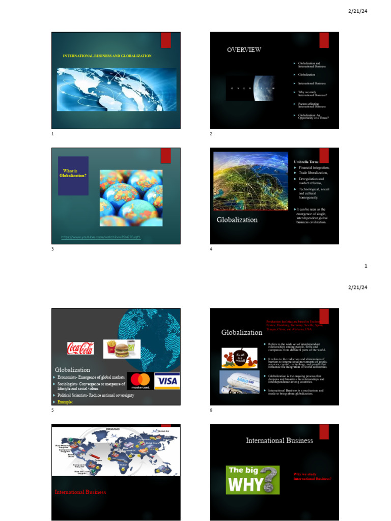 International Business-Lecture 2 | PDF | Globalization | Business International Business-Lecture 2 | PDF | Globalization | Business