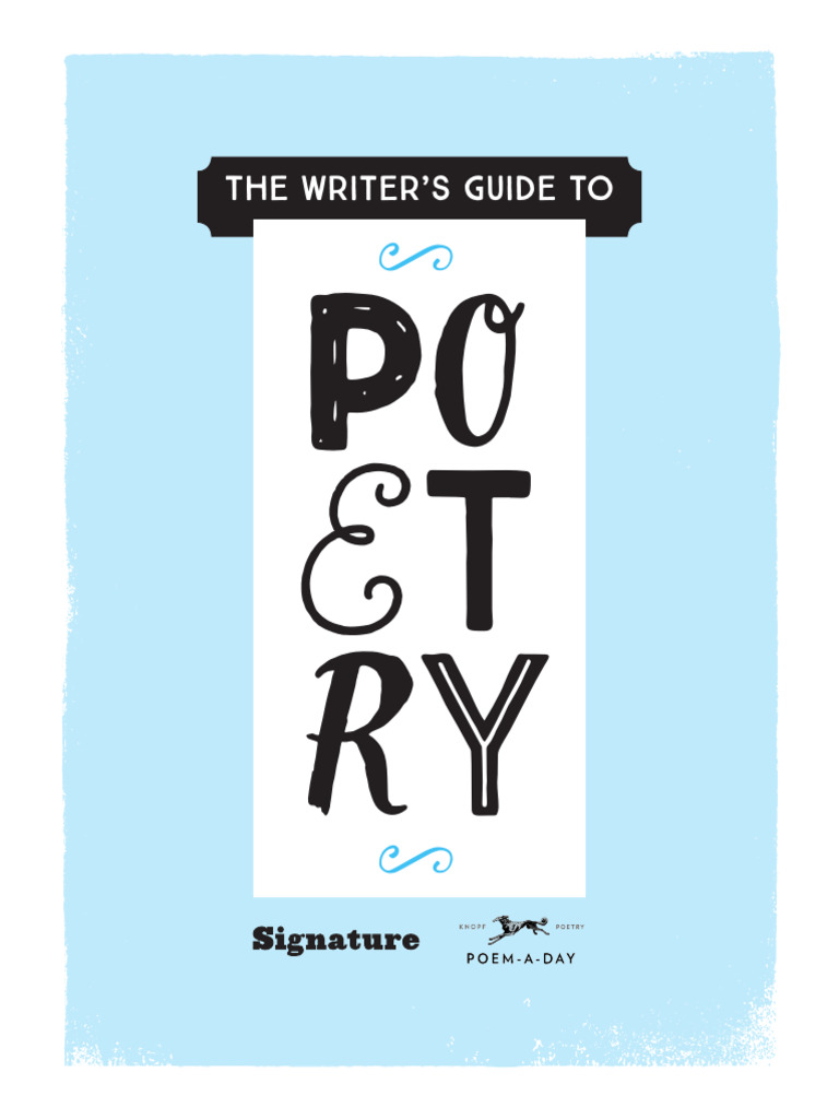 The Writer's Guide to Poetry Insights | PDF | Poetry | Rhyme