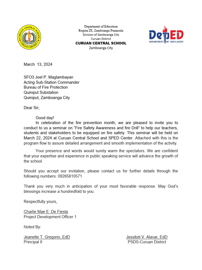 Intent Letter BFP | PDF
