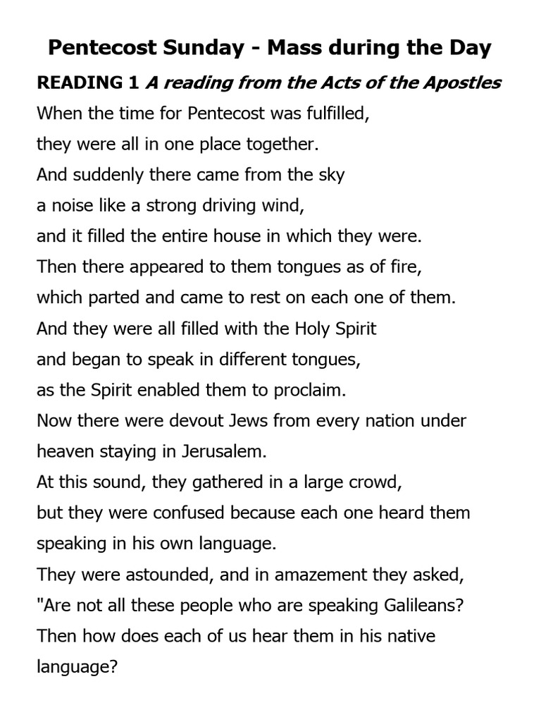 Pentecost Sunday 2024 | Download Free PDF | Jesus | Pentecost