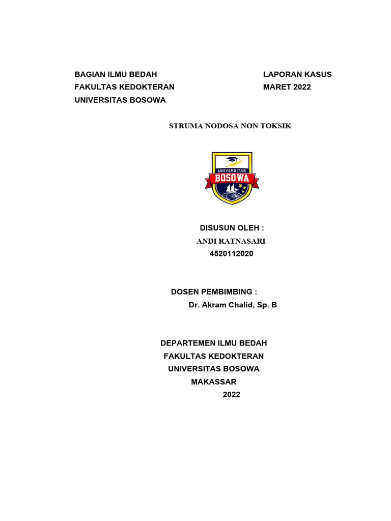 LAPORAN KASUS Andi Ratnasari | PDF