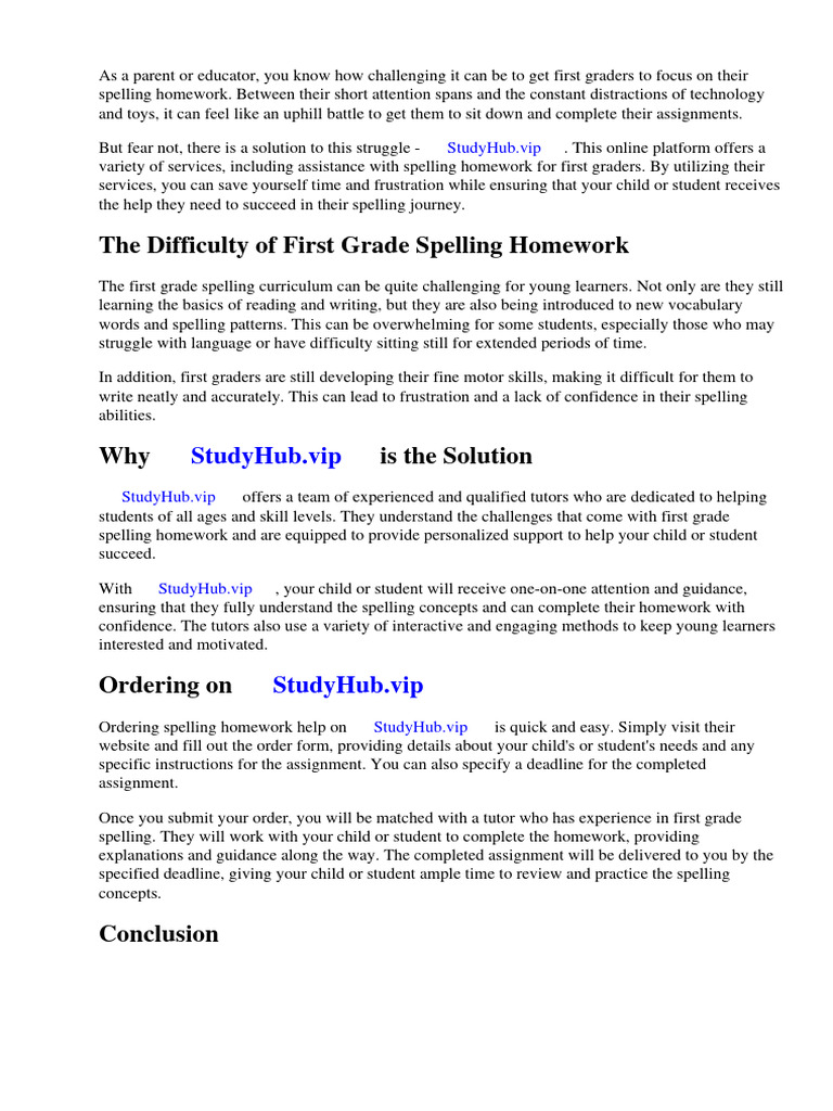 Journeys Spelling Homework First Grade | PDF | Phonics | Homework